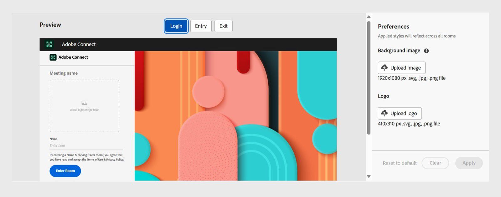 Adobe Connect: Customize Login, Entry & Exit Screens - Branding Guide